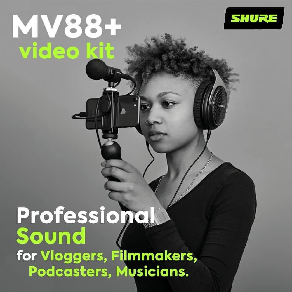 shure mv88+ video kit digital stereo condenser microphone - DJPundits