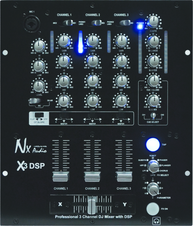 Nx Audio X3DSP DJ Mixer - DJPundits